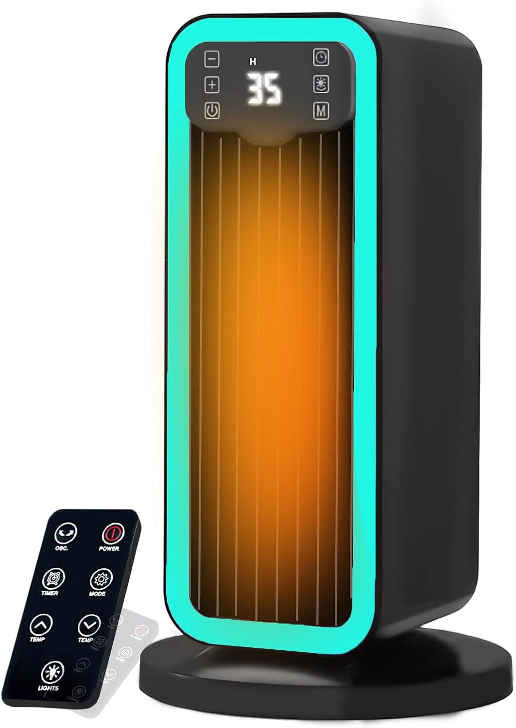 Radiateur tour électrique Fitabok 1500 W Noir Vendos85 - www.mathon.fr