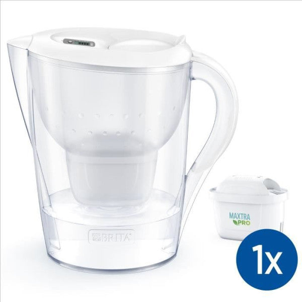 Carafe filtrante BRITA - Marella Blanche XL - Capacité 3,5L dont 2,5L ...