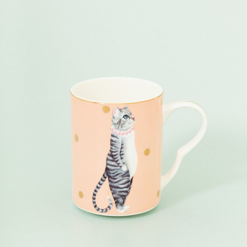 Lot de 6 Mugs Animal Magic Chat Pussy - 350ml Yvonne Ellen - www.mathon.fr