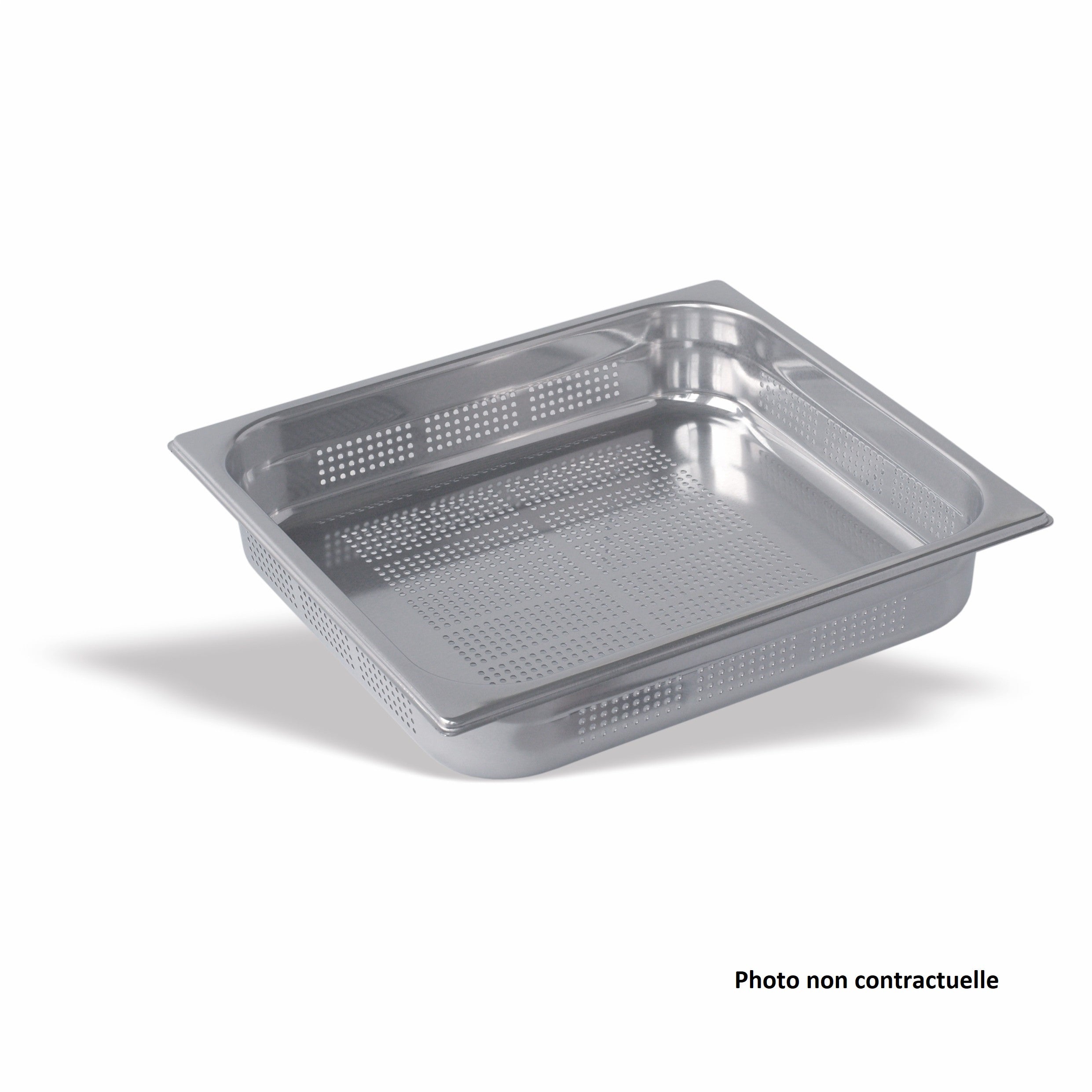 Bac Gastro Inox GN 2/3 Perforé - H 20 mm - Pujadas - www.mathon.fr
